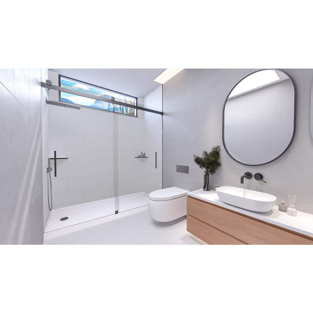 NuVo Winter White-Tetherow 60 in.L x 32 in.W x 99 in. H Floor/Ceiling ...