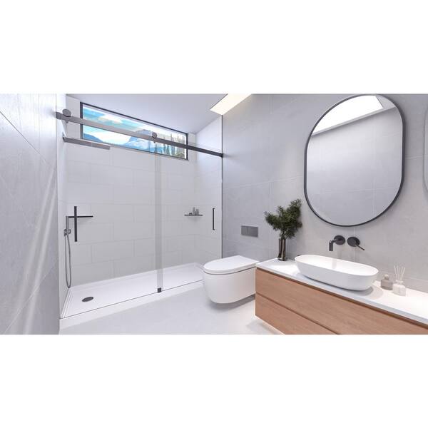 NuVo Winter White-Tetherow 60 in.L x 32 in.W x 99 in. H Floor/Ceiling ...