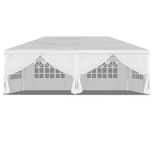 Karl home 10 ft. x 20 ft. White Party Wedding Tent Canopy 260777791116 ...