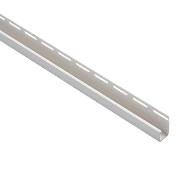 Ply Gem 5/8 in. White Vinyl J-Channel Trim VJC581 04 - The Home Depot
