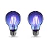 Feit Electric 25-Watt Equivalent A19 Dimmable Filament Blue Colored ...
