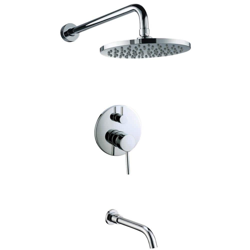 16 GAUGE SINKS Roxy 7.87 in. W 3 Jet Shower Tower in Chrome 16GS-29317 ...
