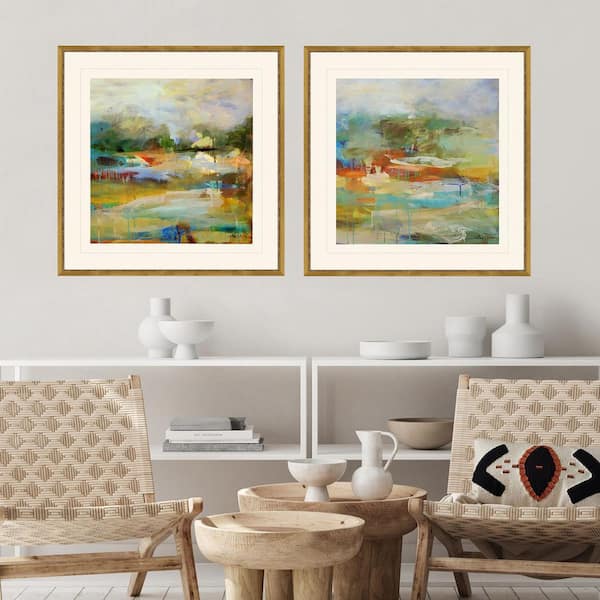 Paragon Dixon 2 Piece Framed Giclee Abstract Art Print 25 in. x 25 in ...