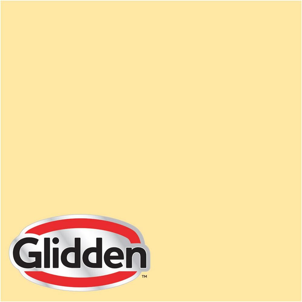 Glidden Premium 1 gal. #HDGY42 Buttercup Satin Interior Paint with ...