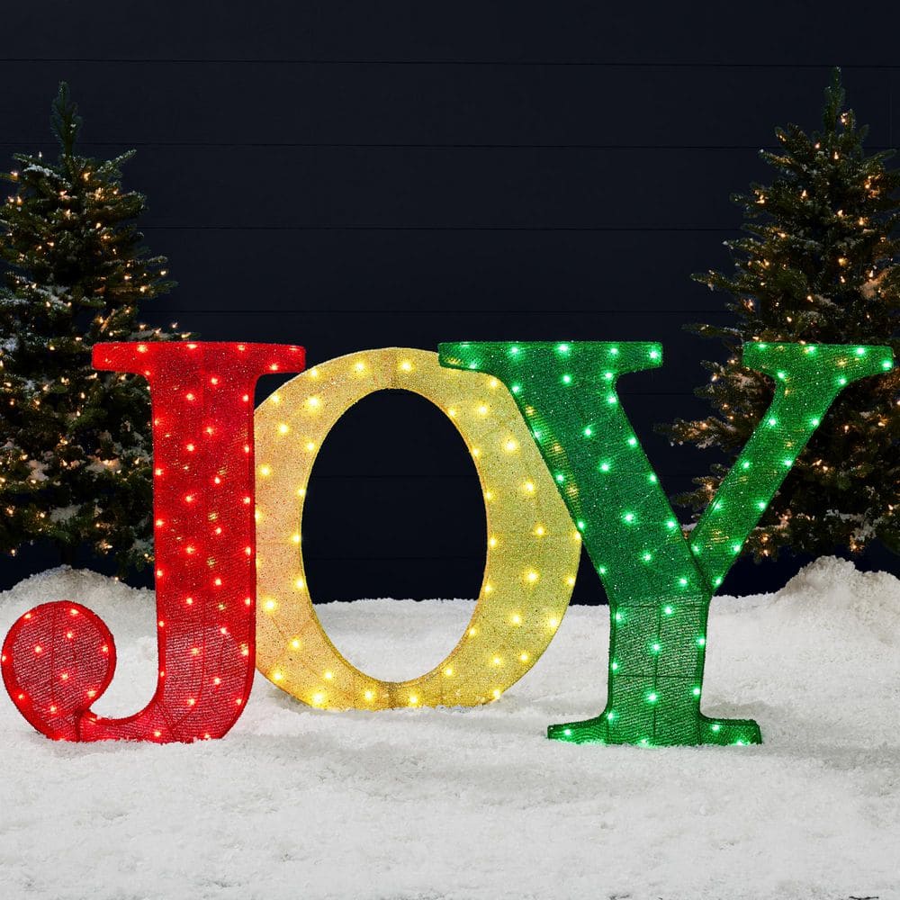 Best Choice Products 32 in. Multicolor Christmas Joy Sign SKY8794 - The ...