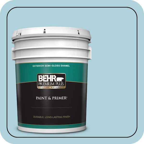 BEHR PREMIUM PLUS 5 gal. #MQ4-55 Balboa Semi-Gloss Enamel Exterior ...
