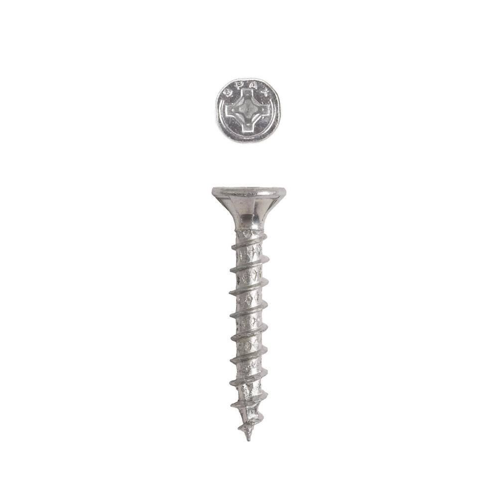 SPAX 8 X 1 1 4 In Phillips Square Drive Flat Head Full Thread Zinc