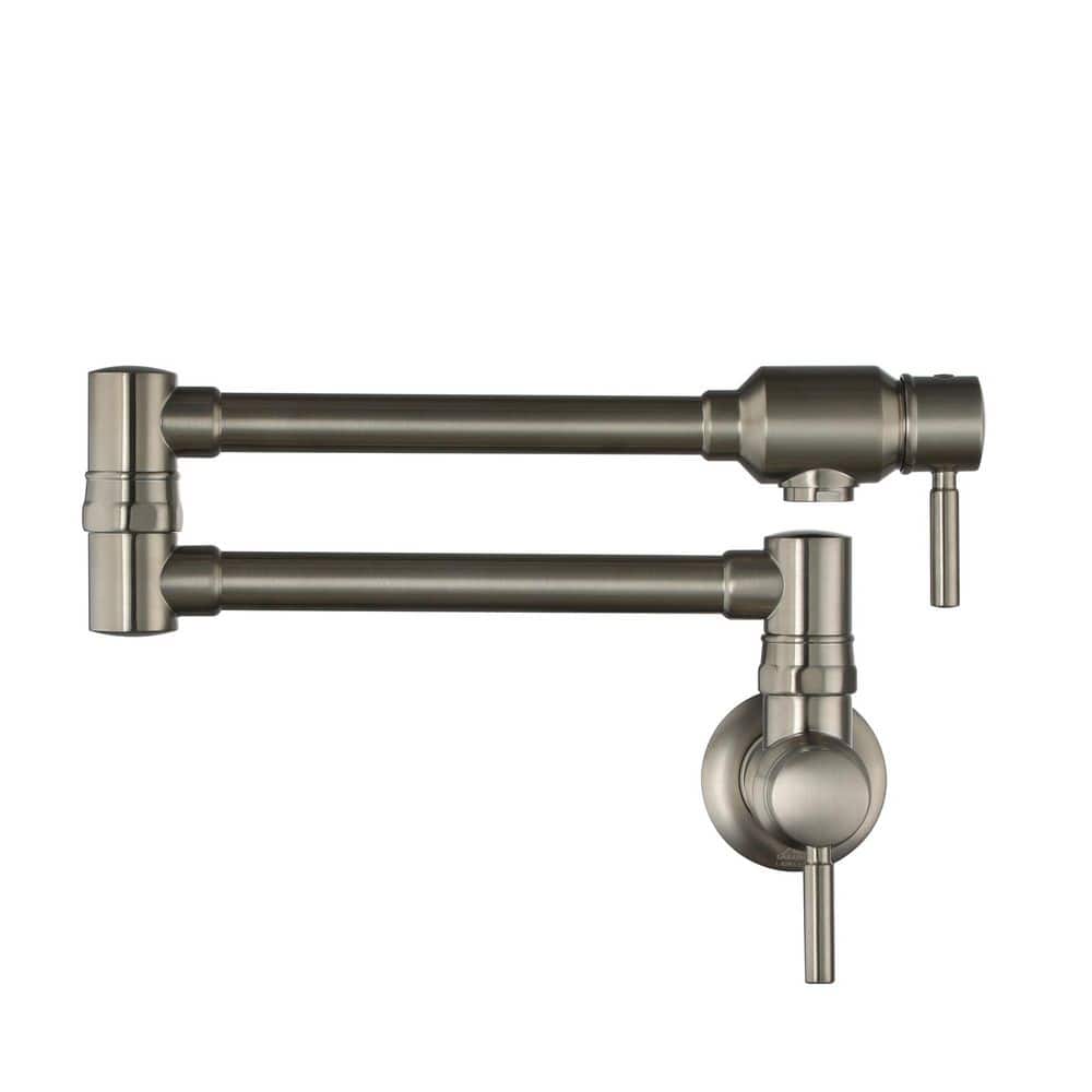 Boyel Living Single Hole 2-Handles Pot Filler Wall Mount Kitchen Pot ...