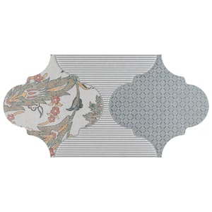 Merola Tile Dorne Provenzal Mix 6-1/4 in. x 12-3/4 in. Porcelain Floor ...