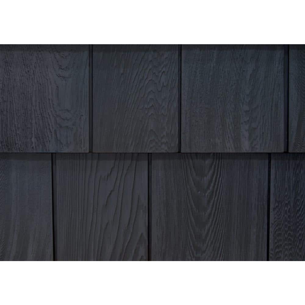 Grayne 6-1/2 in. x 60-1/2 in. Rustic Slate Engineered Rigid PVC Shingle ...