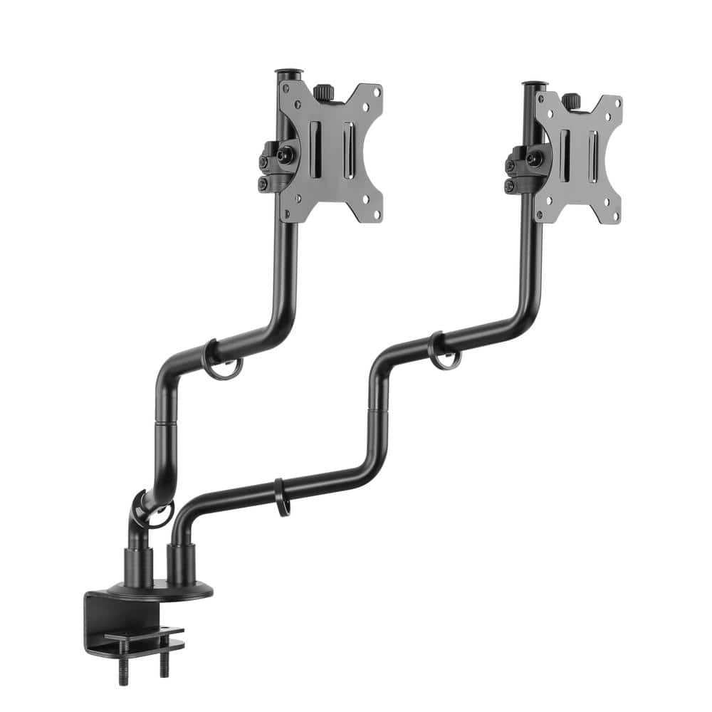 ProHT 17 in.- 32 in. Dual Full Motion Monitor Desk Mount 05297 - The ...