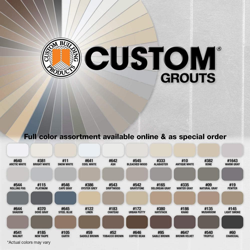 Custom Building Products Polyblend Plus #370 Dove Gray 25 lb. Sanded ...