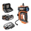 RIDGID 18V High Pressure Portable Inflator Kit with 2.0 Ah Battery ...