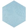 Merola Tile Gaudi Lux Hex Aqua 8-5/8 in. x 9-7/8 in. Porcelain Floor ...