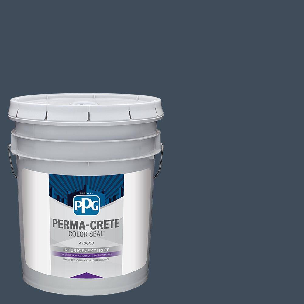 Perma-Crete Color Seal 5 gal. PPG1041-7 Cavalry Satin Interior/Exterior ...
