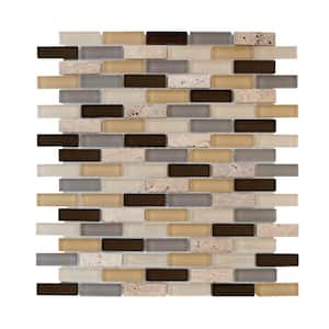 Jeffrey Court Castle Stone Beige 11.75 in. x 11.875 in. Interlocking ...