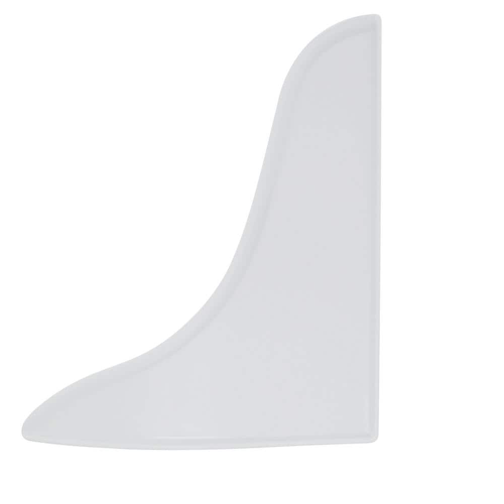 Buy 10-3/4 in. White Plastic, Curved Splash Guard Accessory Set for ...