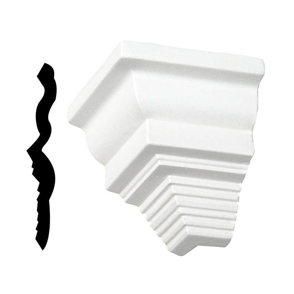 Focal Point Colonial Dentil 1/4 in. x 5 in. x 3-1/2 in. Primed ...