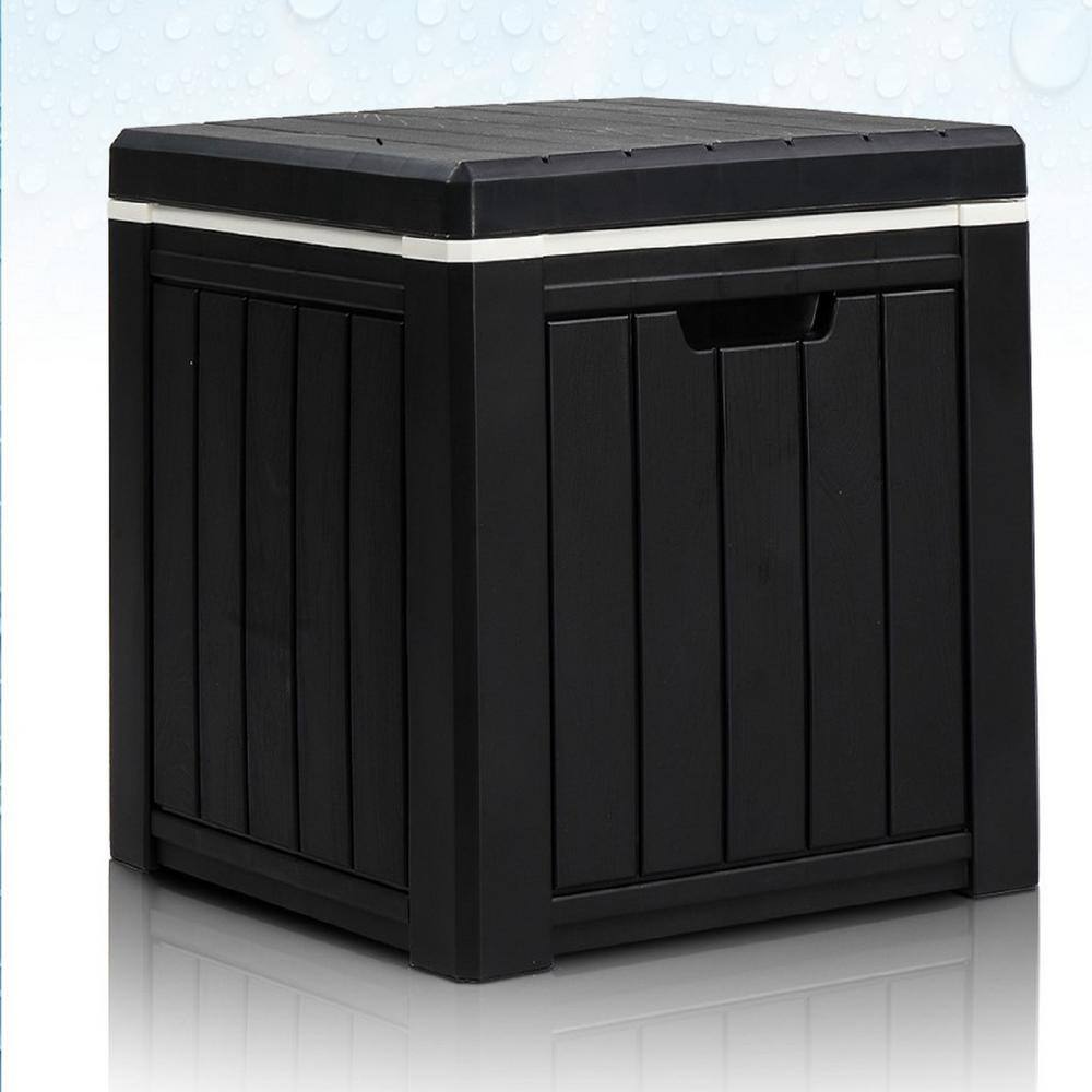 Karl home 40 qt. Black Plastic Patio Side Cooler Table K1G56001081 ...