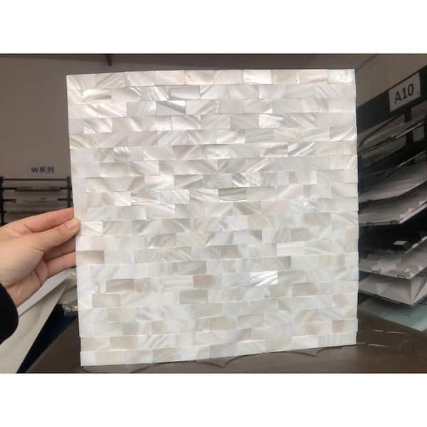 Peel and stick mother of pearl backsplash store