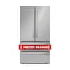 Sharp 36 in. 22.5 Cu Ft Counter-Depth French Door Refrigerator in ...