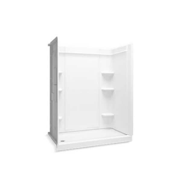 Sterling Medley 60 in. L x 30 in. W x 30 in. H 4-Piece Alcove Shower ...