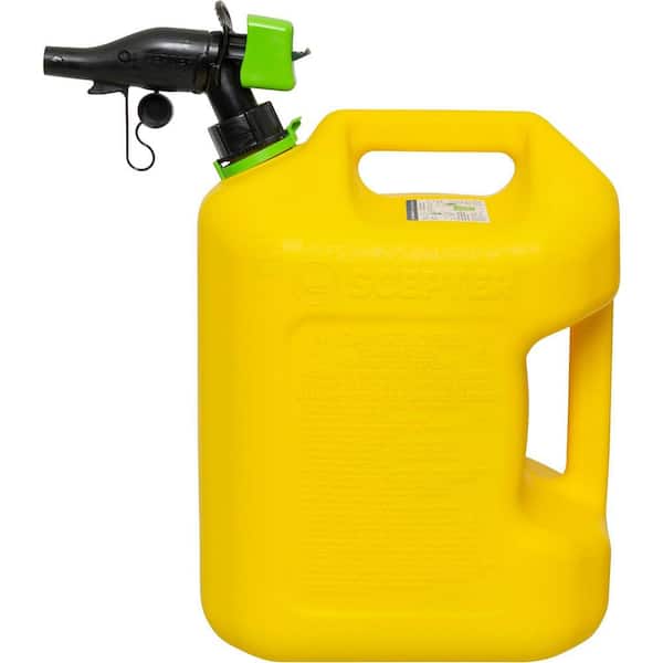 Scepter 5 Gal. Smart Control Diesel Can with Rear Handle, Yellow Fuel ...