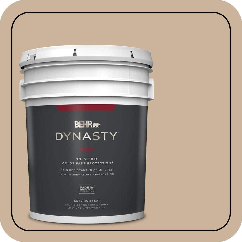 BEHR DYNASTY 5 gal. #T17-03 Sepia Filter Flat Exterior Stain-Blocking ...