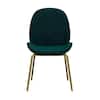CosmoLiving by Cosmopolitan Astor Green Velvet Upholstered Dining Chair ...