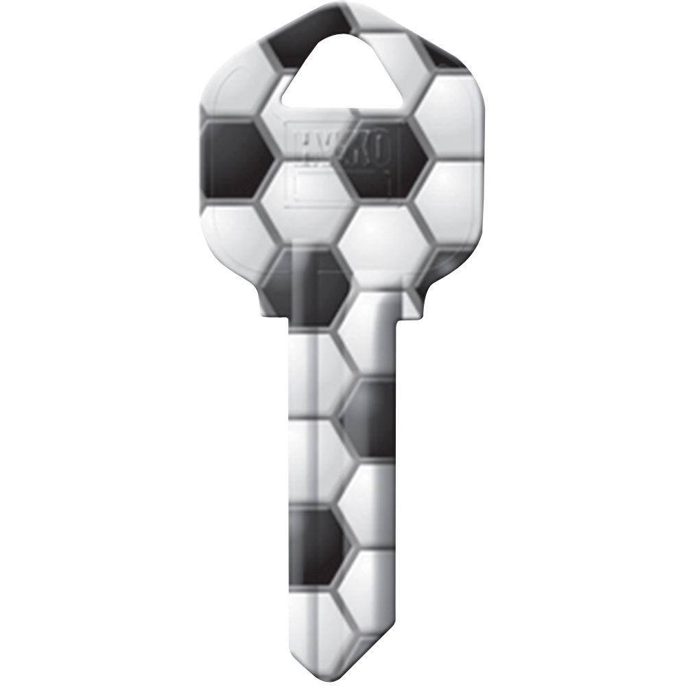 HY-KO Blank Kwikset Soccer House Key 16010KW1-28 - The Home Depot