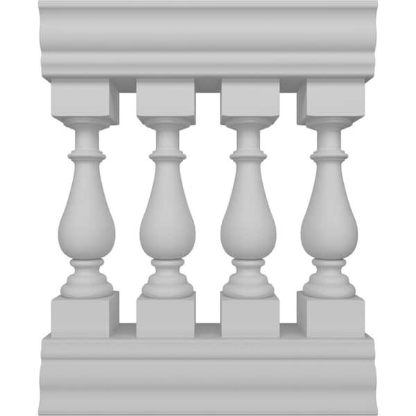 Ekena Millwork Fiberthane Traditional Balustrade 24 in. L x 33 in. H ...