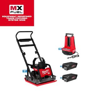 Milwaukee MX FUEL Lithium-Ion 20 in. Plate Compactor Kit with (2) FORGE ...