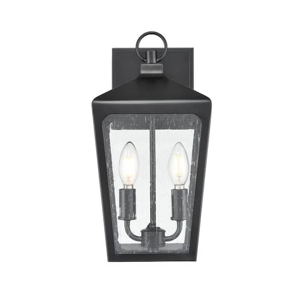 Millennium Lighting Brooks 2-Light 8.5 in. Powder Coated Black Outdoor ...