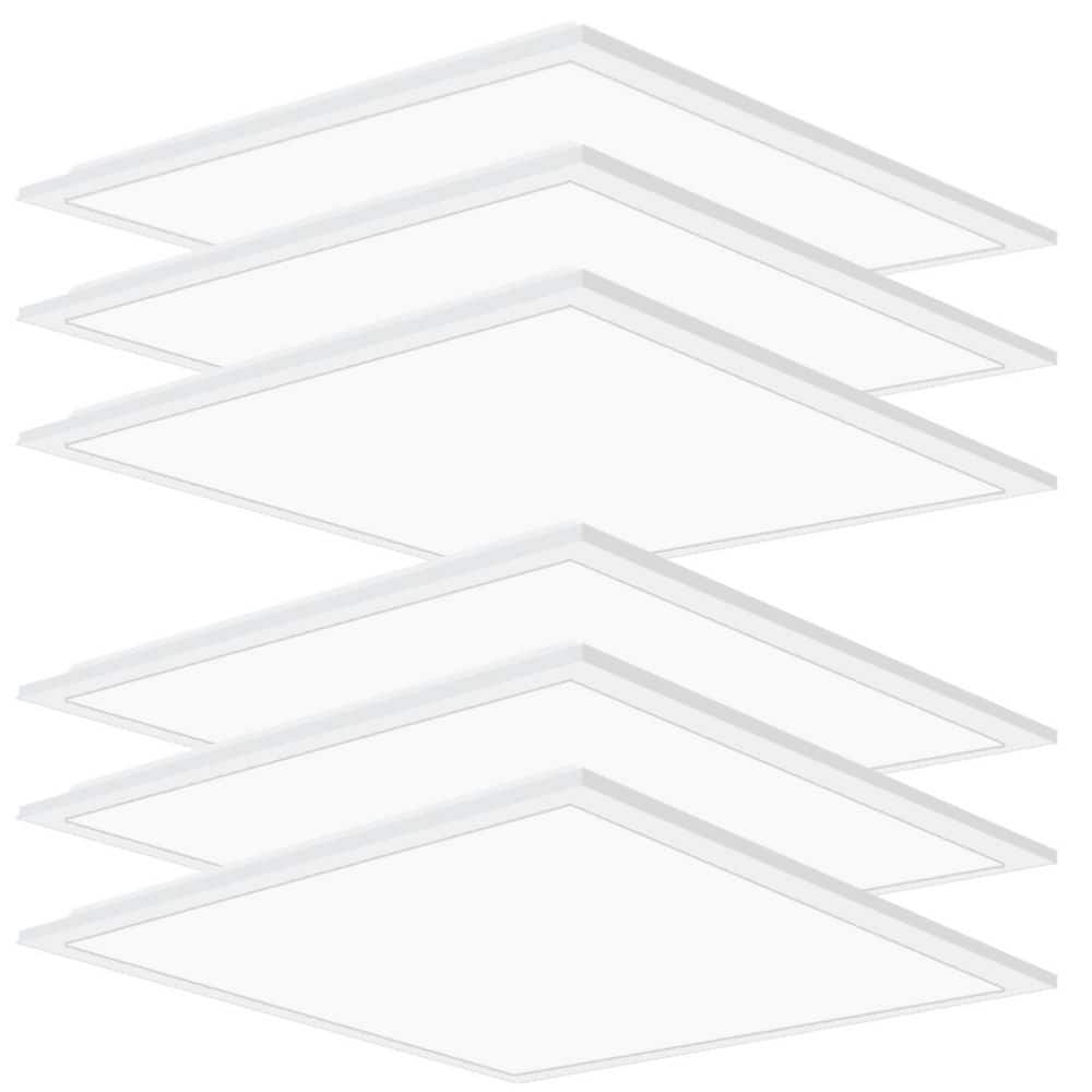 KOAOEIRS 2 ft. x 2 ft. 5000K Integrated LED Panel Light, 5800 Lumens ...