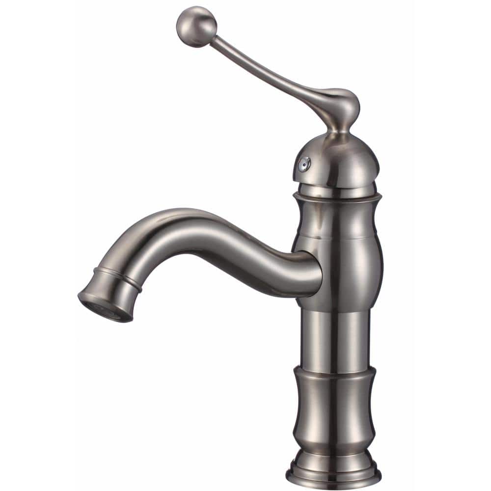 16 GAUGE SINKS Roxy Single Handle High Arc Deck Mount Bathroom Faucet ...