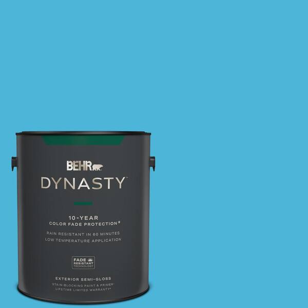BEHR DYNASTY 1 gal. #P490-4 Aztec Sky Semi-Gloss Enamel Exterior Stain ...