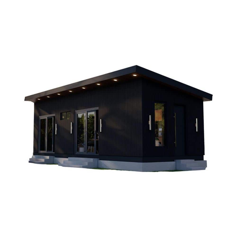 WINNDOORS LLS Modern Prefab ADU 420 sq. ft. Luxury Tiny Home 1-Bed, 1 ...