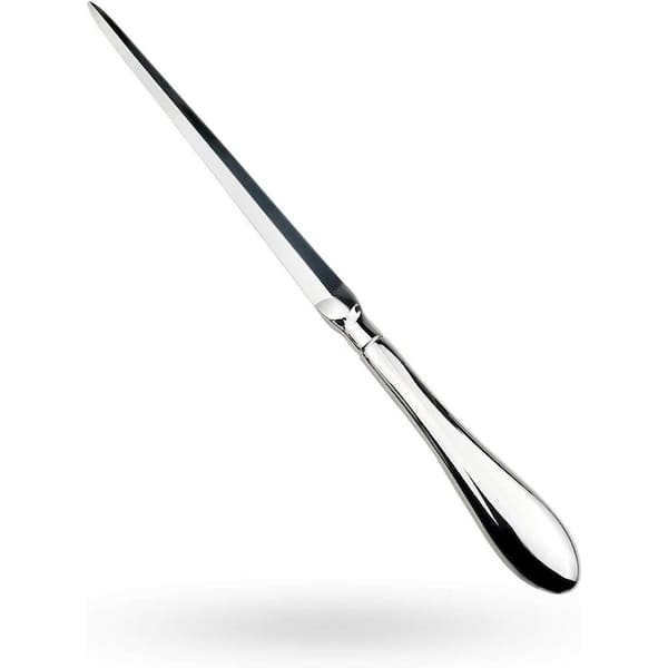 Silvery Metal Letter Opener 9 Inches Zinc Alloy Water Drop Handle ...