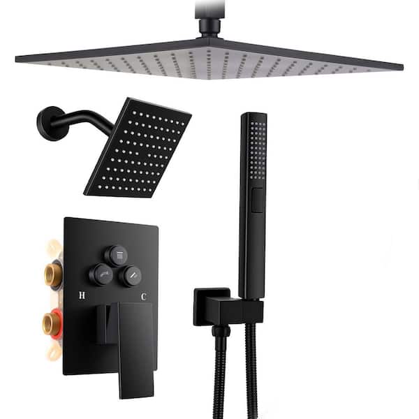 Fun Orange Single Handle 4-Spray Shower Faucet 1.8 GPM with Pressure ...