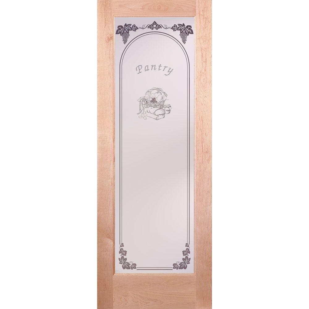 Feather River Doors 30 in. x 80 in. Pantry Woodgrain 1 Lite Unfinished ...