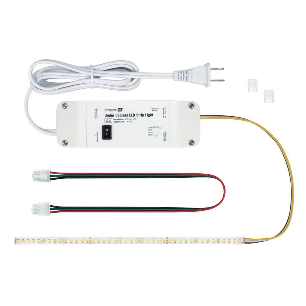 Armacost Lighting CCT Tunable White 10 in. (0.8 ft. ) Hardwired/Plugin ...