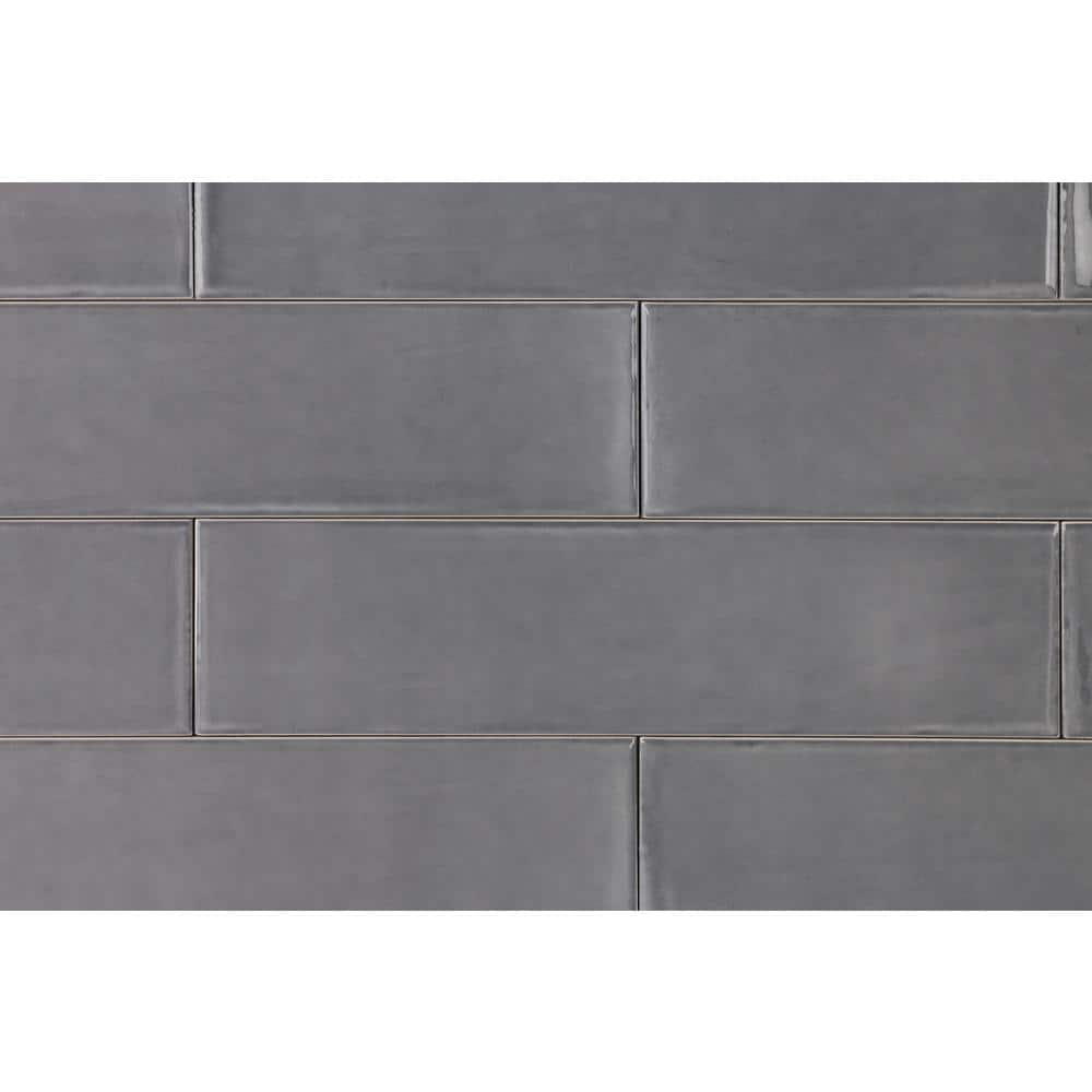 Ivy Hill Tile Birmingham Charcoal 3 in. x 12 in. Polished Ceramic ...
