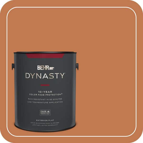 BEHR DYNASTY 1 gal. #240D-6 Chivalry Copper Flat Exterior Stain ...