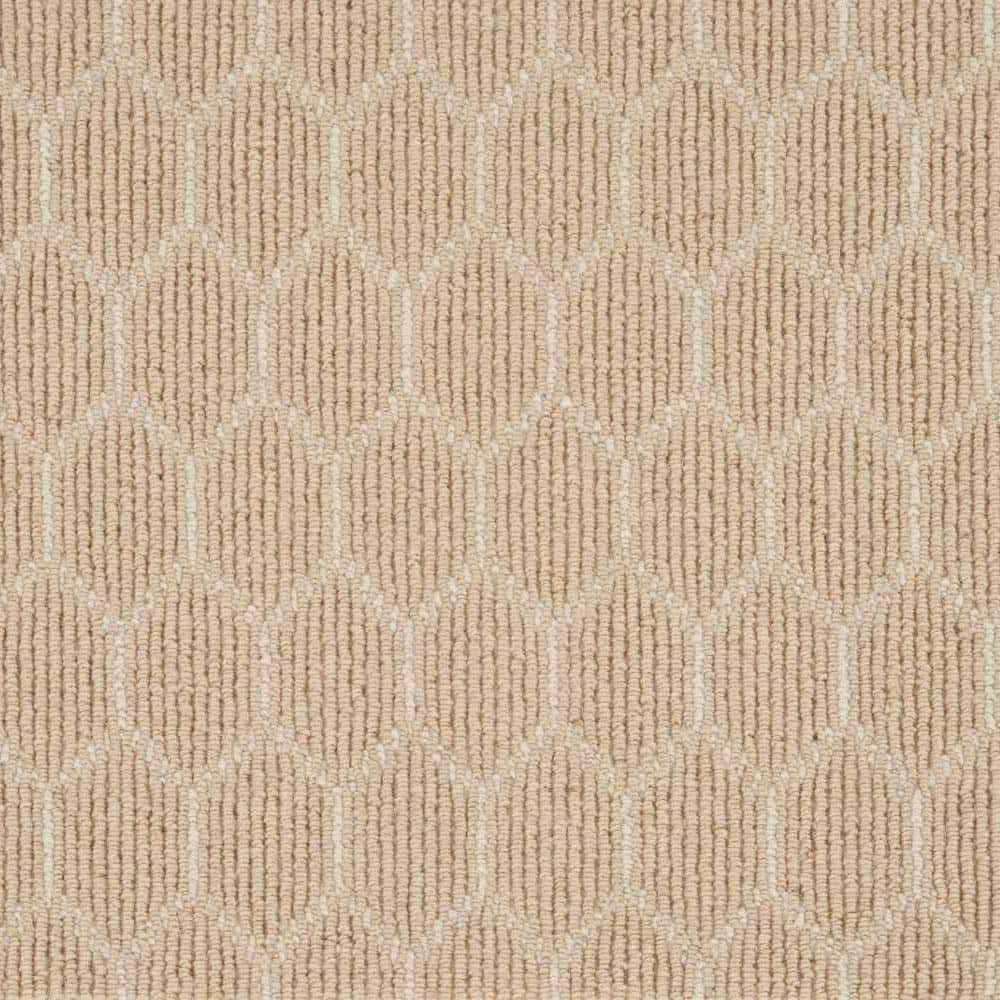 Natural Harmony Entanglement Flax/Ivory Orange 12 ft. 27 oz. Wool ...