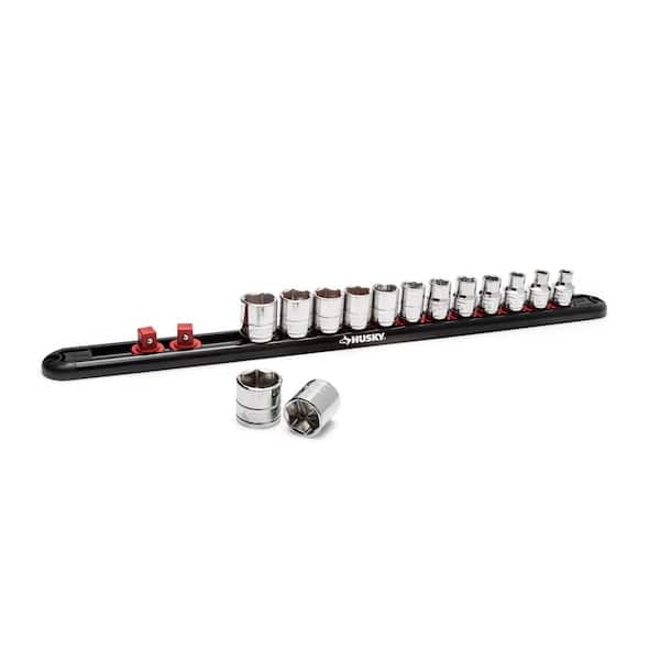 Magnetic Storage US PRO Tools 3 Piece Socket Storage Rails 1/4, 3/8 & 1 ...