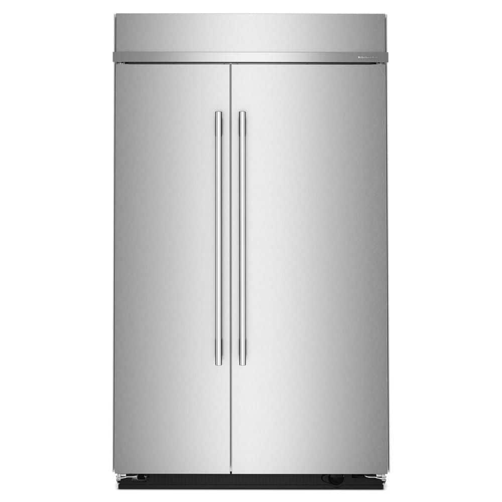 KitchenAid 48 in. 30 cu. ft. Built-In Side-by-Side Refrigerator in ...