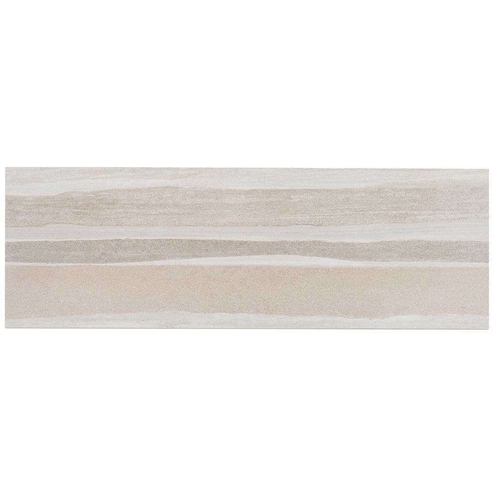 Apollo Tile Arenza 12 in. x 36 in. Matte Warm Beige Ceramic Stone-look ...