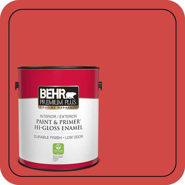 BEHR PREMIUM PLUS 1 gal. #P170-6 Race Car Stripe Hi-Gloss Enamel ...