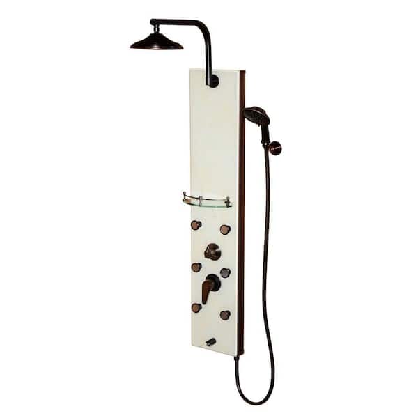 PULSE Showerspas Barcelona 59 in. 6-Jet Shower Panel System with ...