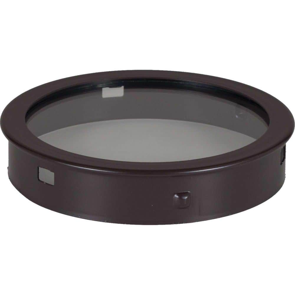 Volume Lighting 5 in. Antique Bronze Top Cover for Outdoor Cylinder ...